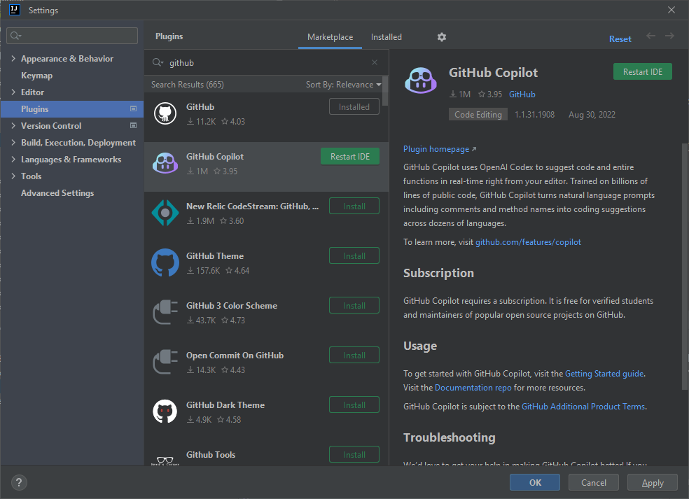 IntelliJ IDEAでGitHub Copilotを使う